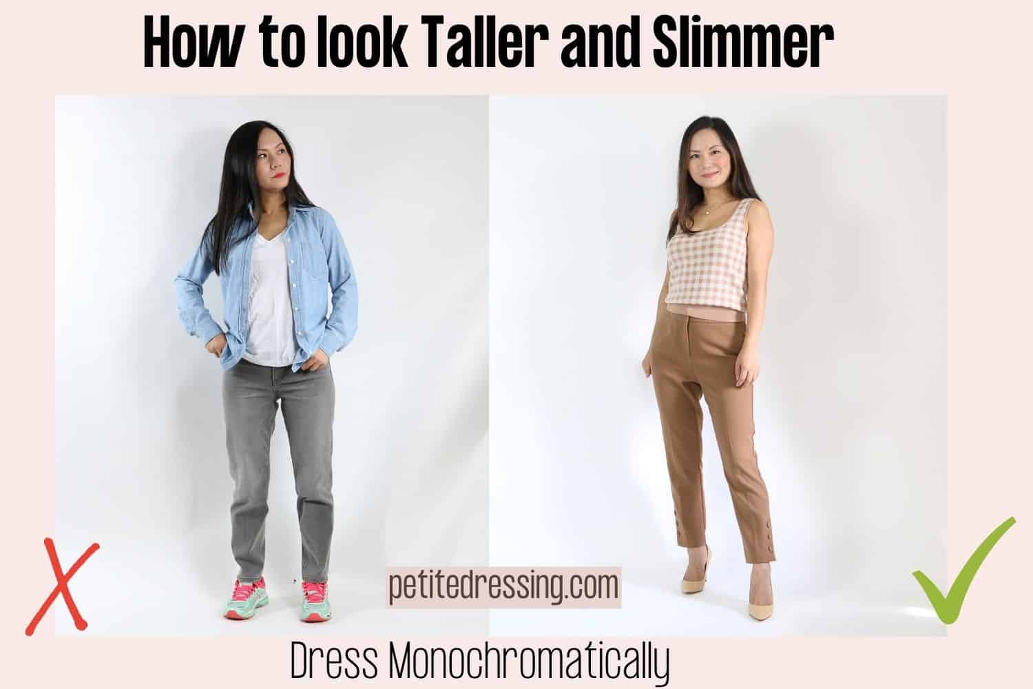 I'm 5'2", here's 20 best ways to look taller and slimmer instantly