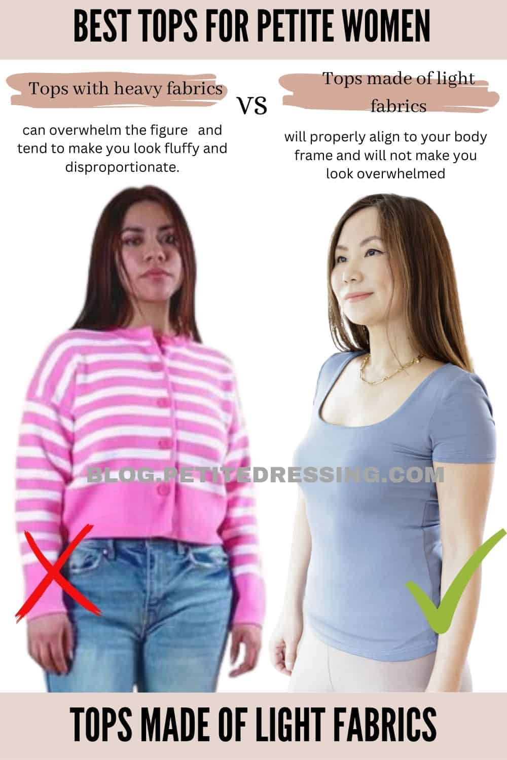 I'm 5'2", here's the 10 types of best tops for petite women