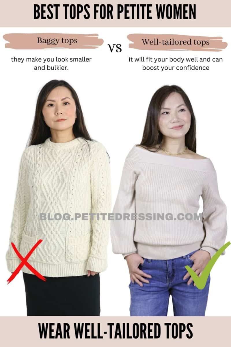 I'm 5'2", here's the 10 types of best tops for petite women
