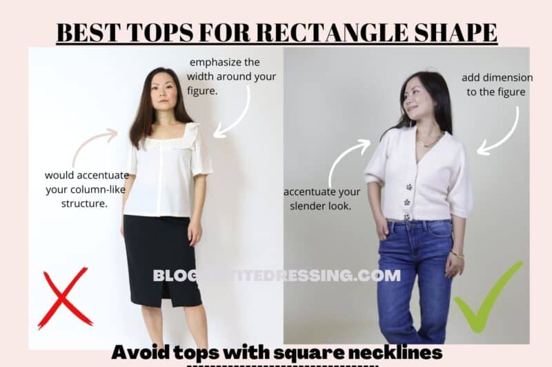 BEST TOPS FOR RECTANGLE SHAPE