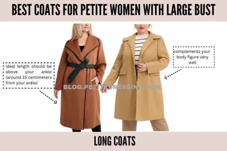 Coats guide for petite with a large bust