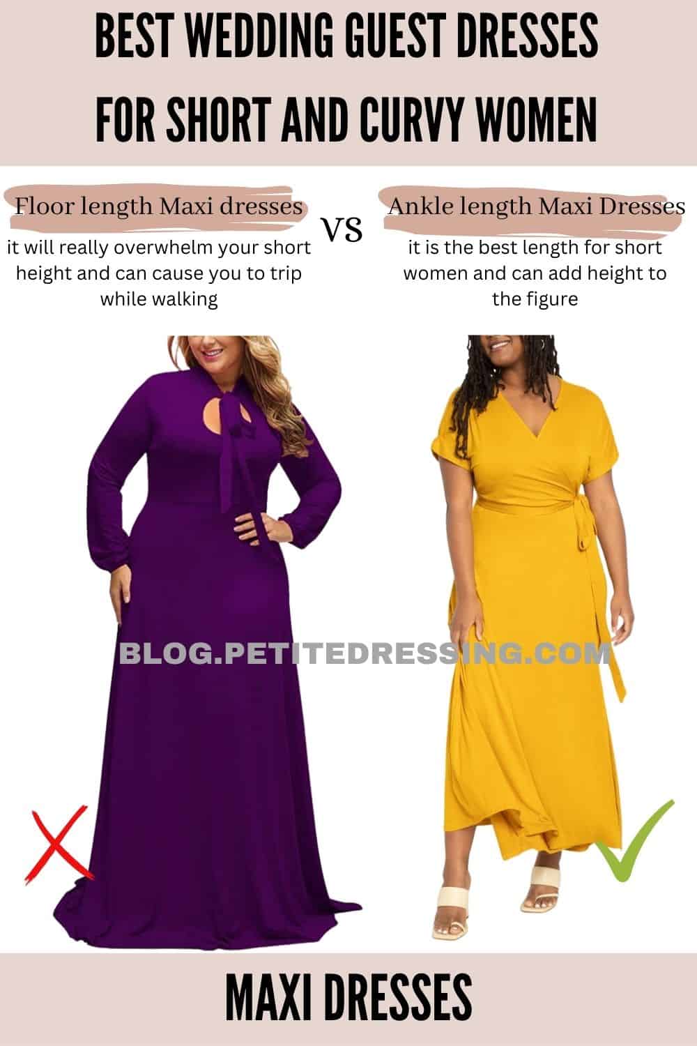 Wedding Guest Dresses Guide for Short and Curvy Women