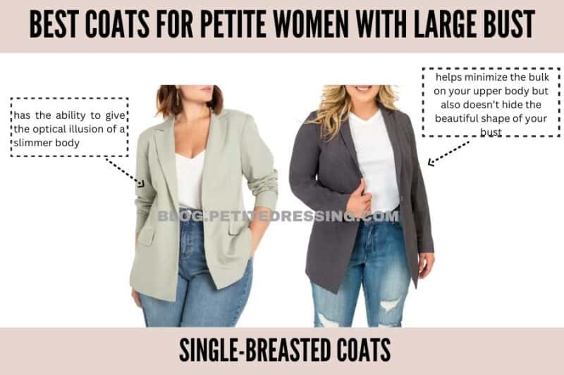 Coats guide for petite with a large bust