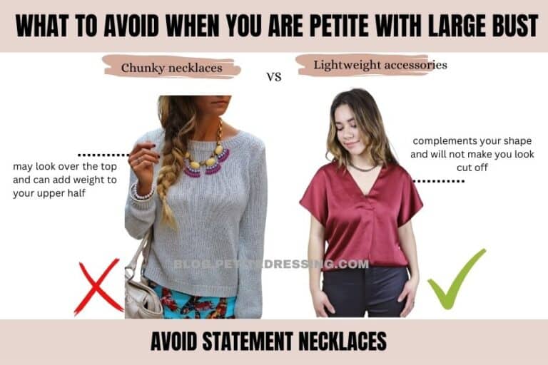 What to avoid if you are petite with a large bust