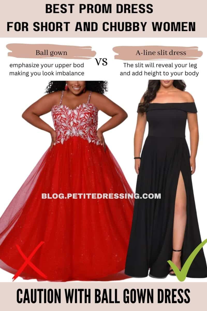 Prom Dress Guide for Short and Chubby Women