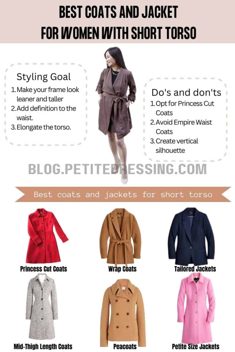 Coats and Jackets Guide for Women with a Short Torso