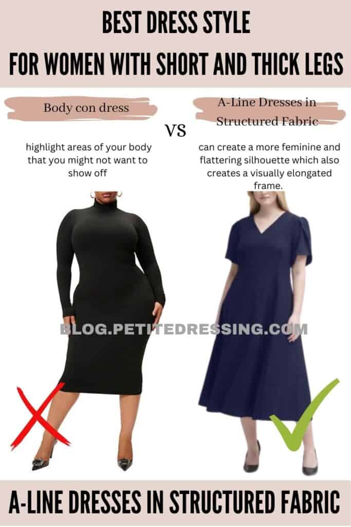 Dress Style Guide for Women with Short and Thick Legs
