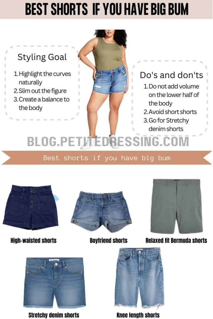 Shorts guide if you have a big bum