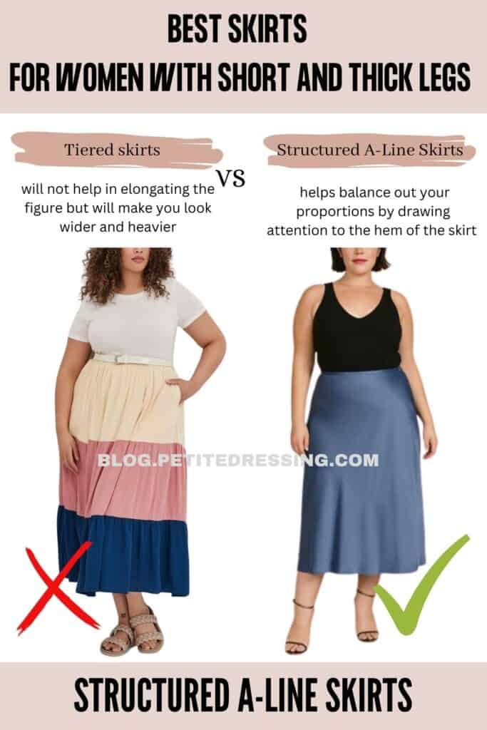 Skirt Style Guide for Women with Short and Thick Legs