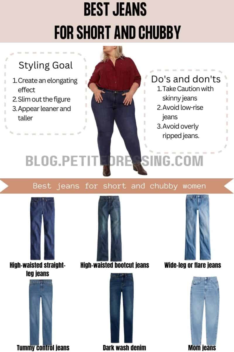 Jeans guide for short and chubby