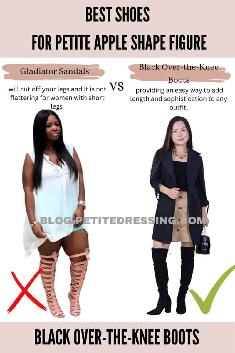 Shoe Style Guide for Petite Apple Shape Figure