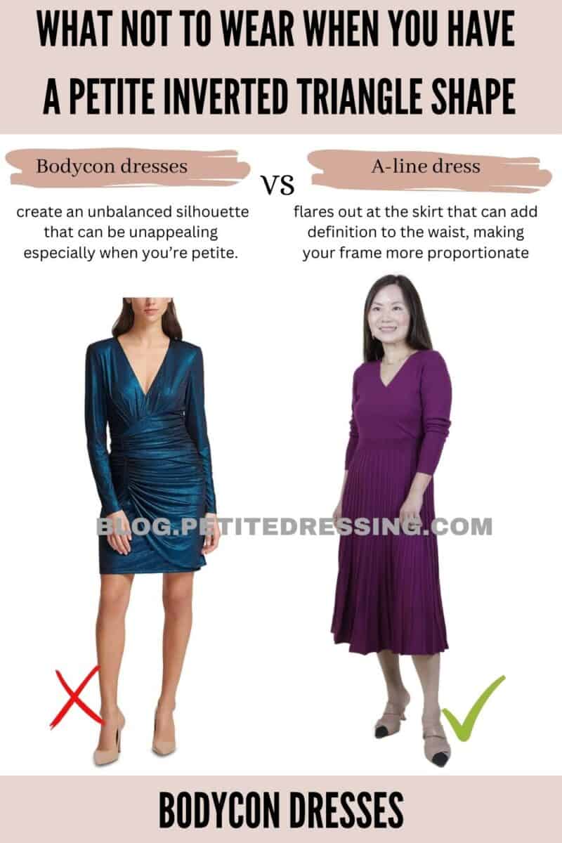 What not to wear when you have a Petite Inverted Triangle Shape