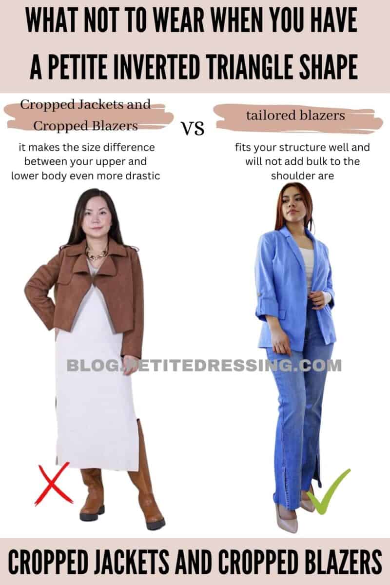 What not to wear when you have a Petite Inverted Triangle Shape
