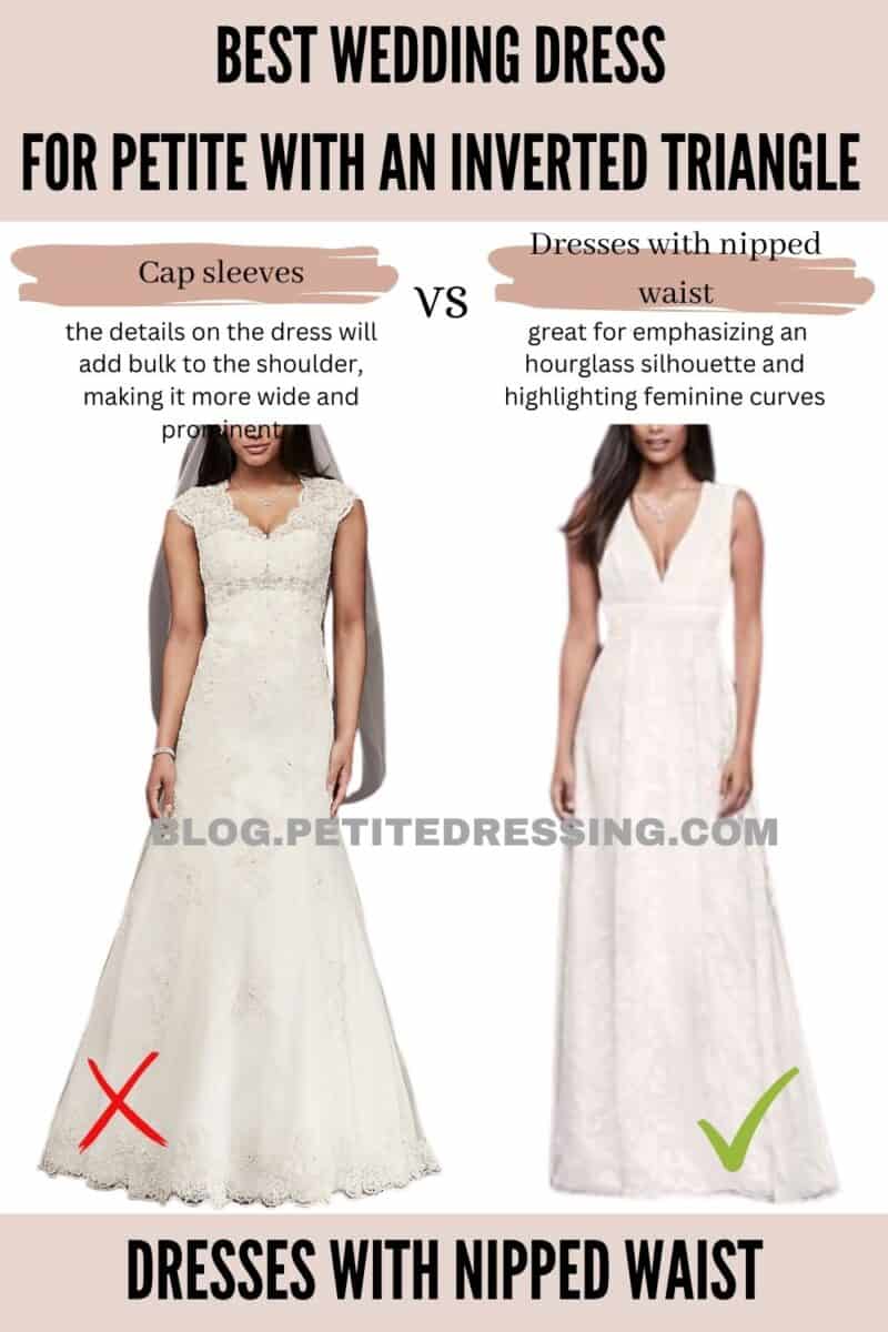 Wedding Dress Guide For Petite Inverted Triangle Shape