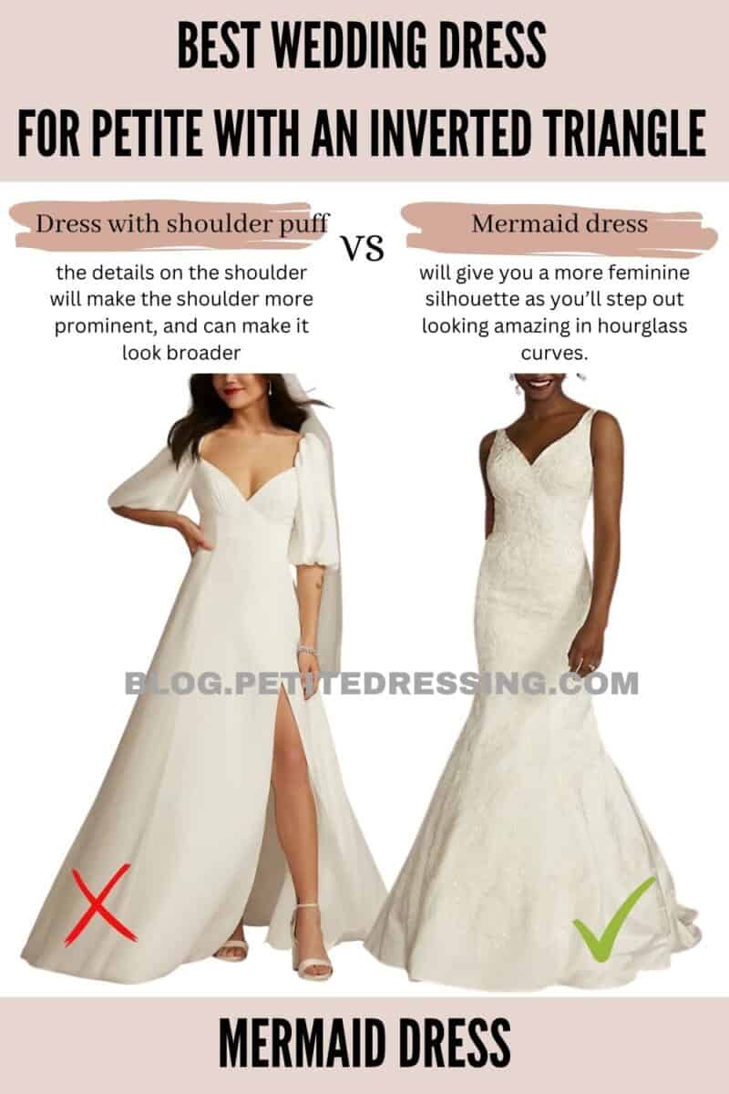 Wedding Dress Guide For Petite Inverted Triangle Shape