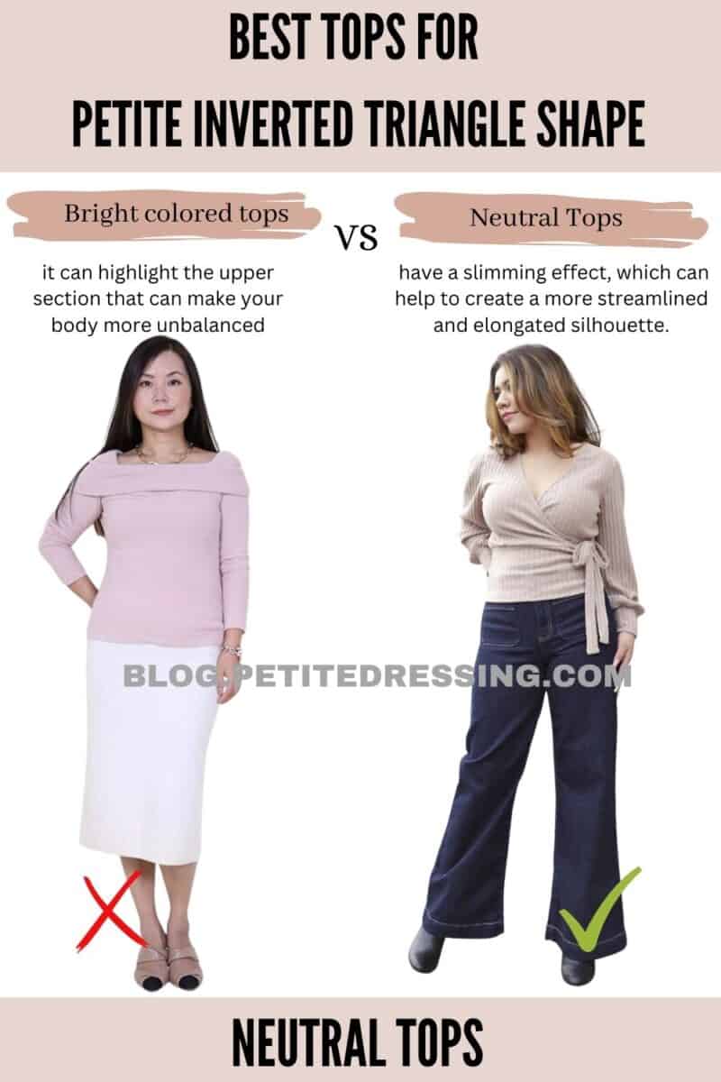Tops Guide for Petite Inverted Triangle Shape