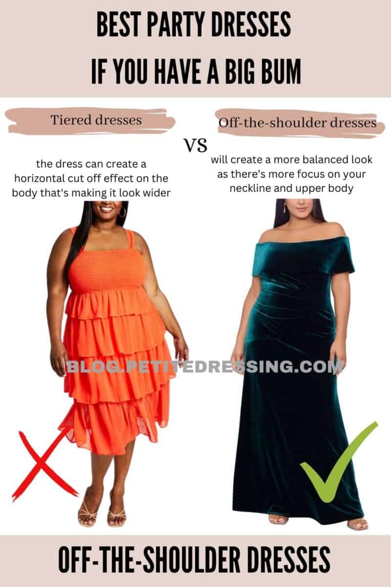 Party dresses guide if you have a big bum
