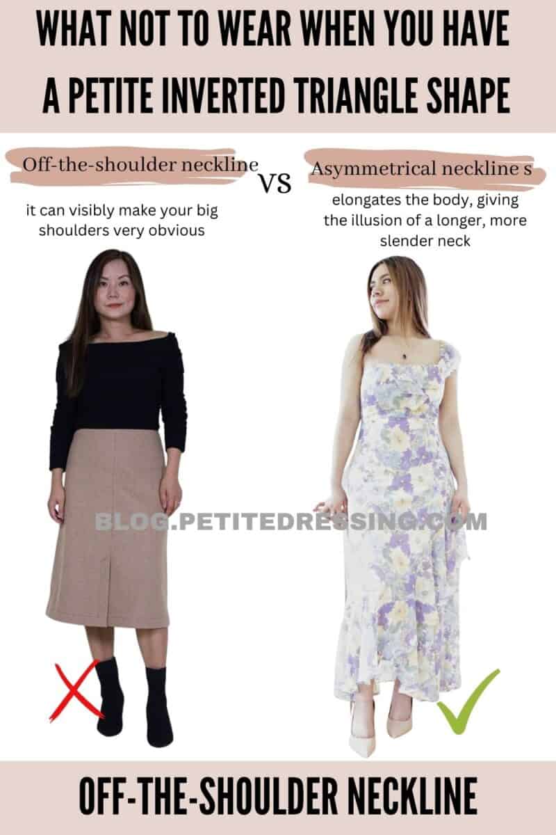 What not to wear when you have a Petite Inverted Triangle Shape