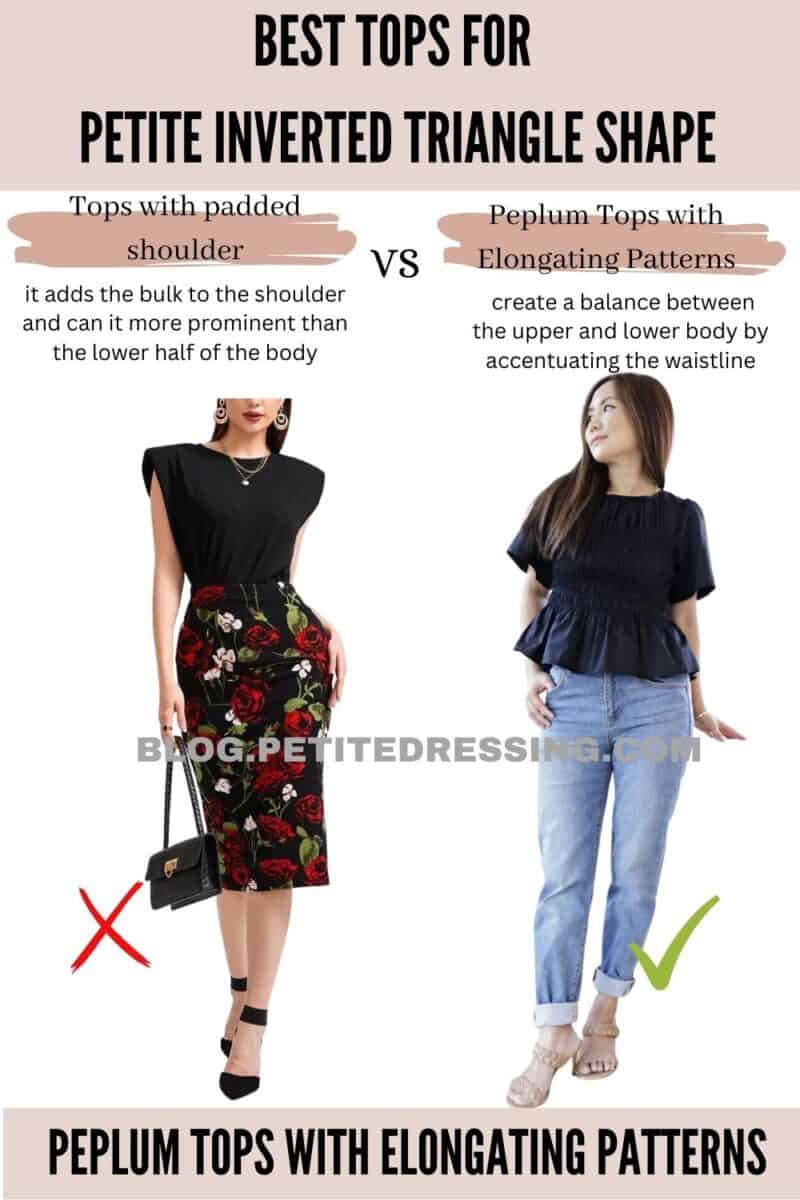 Tops Guide for Petite Inverted Triangle Shape