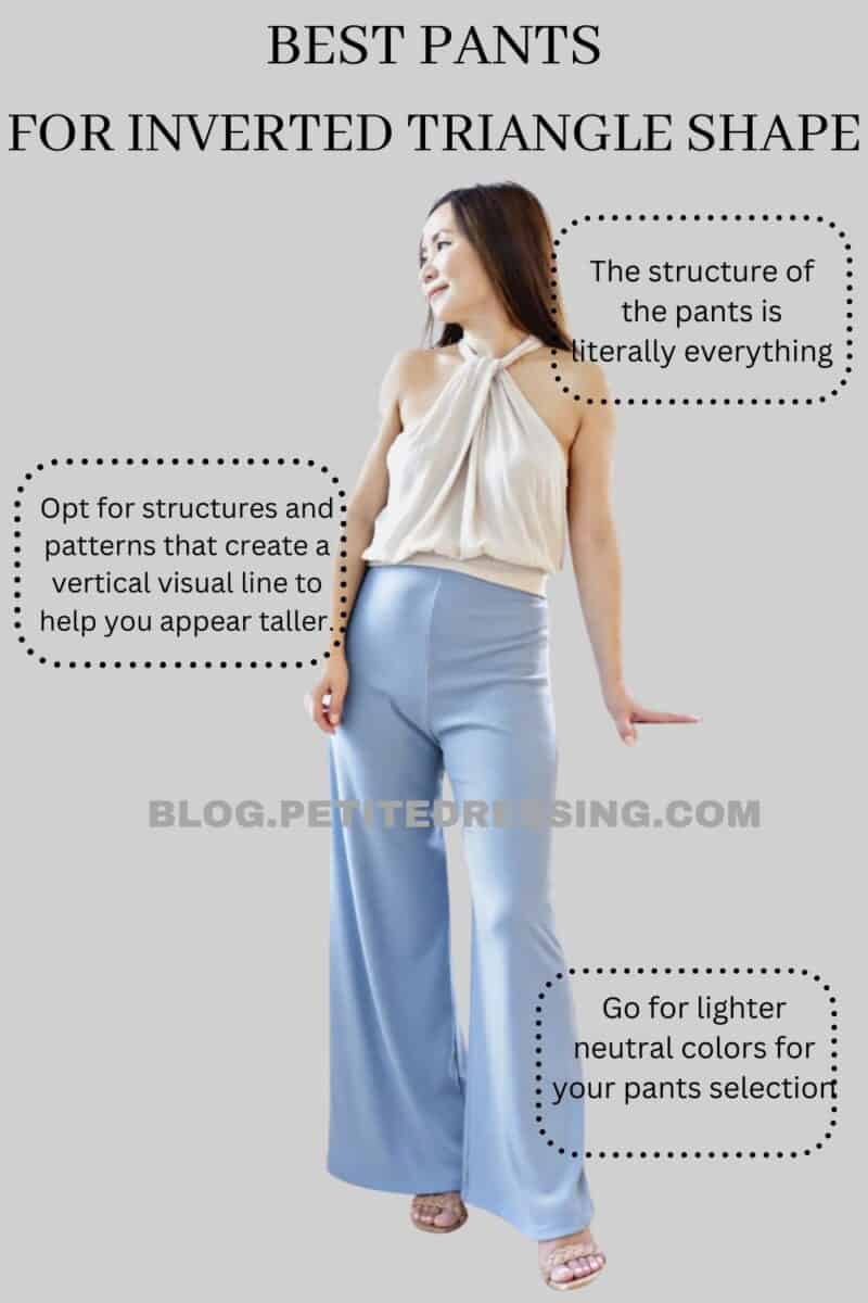 The Pants Guide for Petite Inverted Triangle Body Type