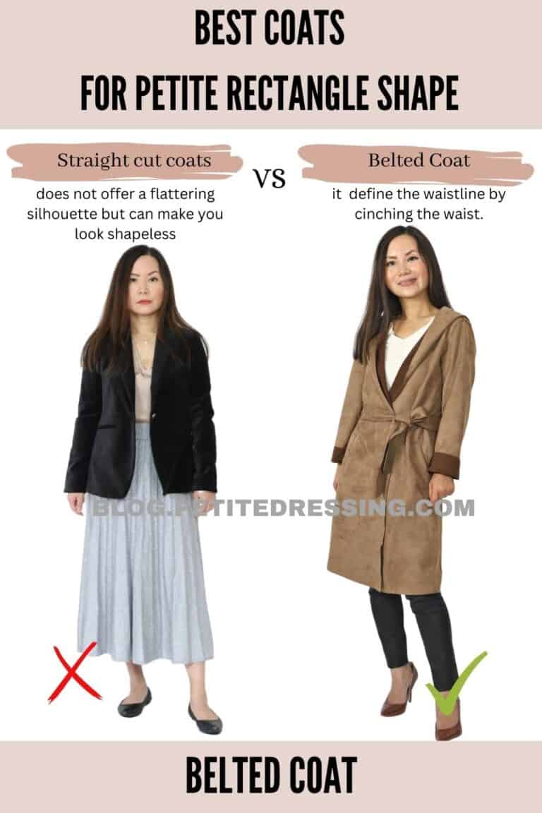 Coats Style Guide for Petite Rectangle Shape
