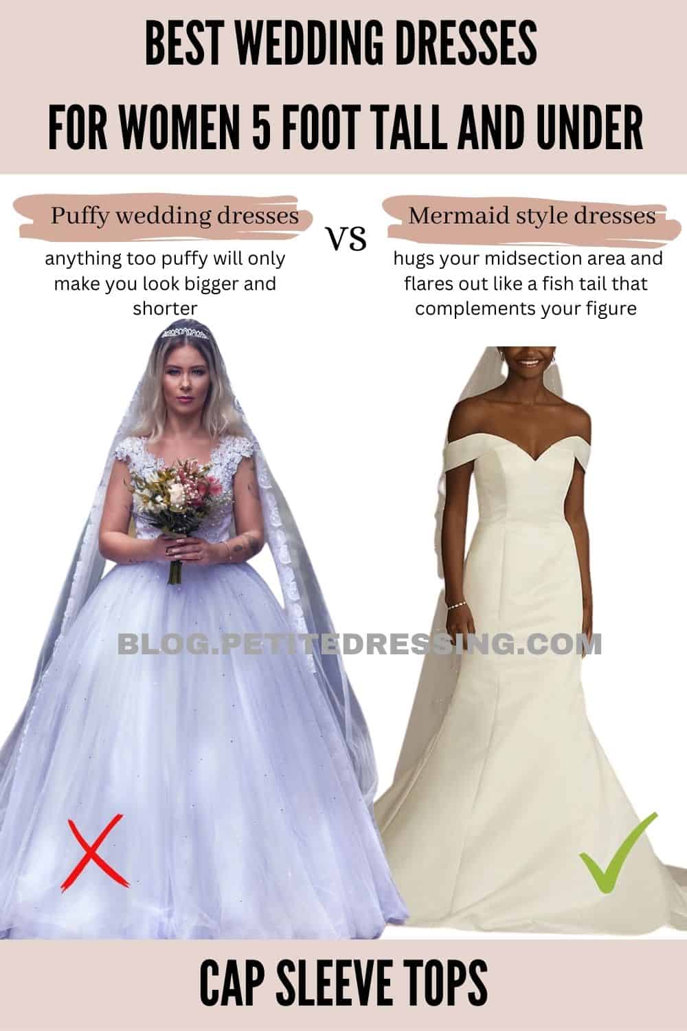 Wedding Dress Guide for Women 5 foot tall and under