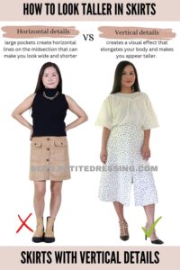 How to look taller in skirts