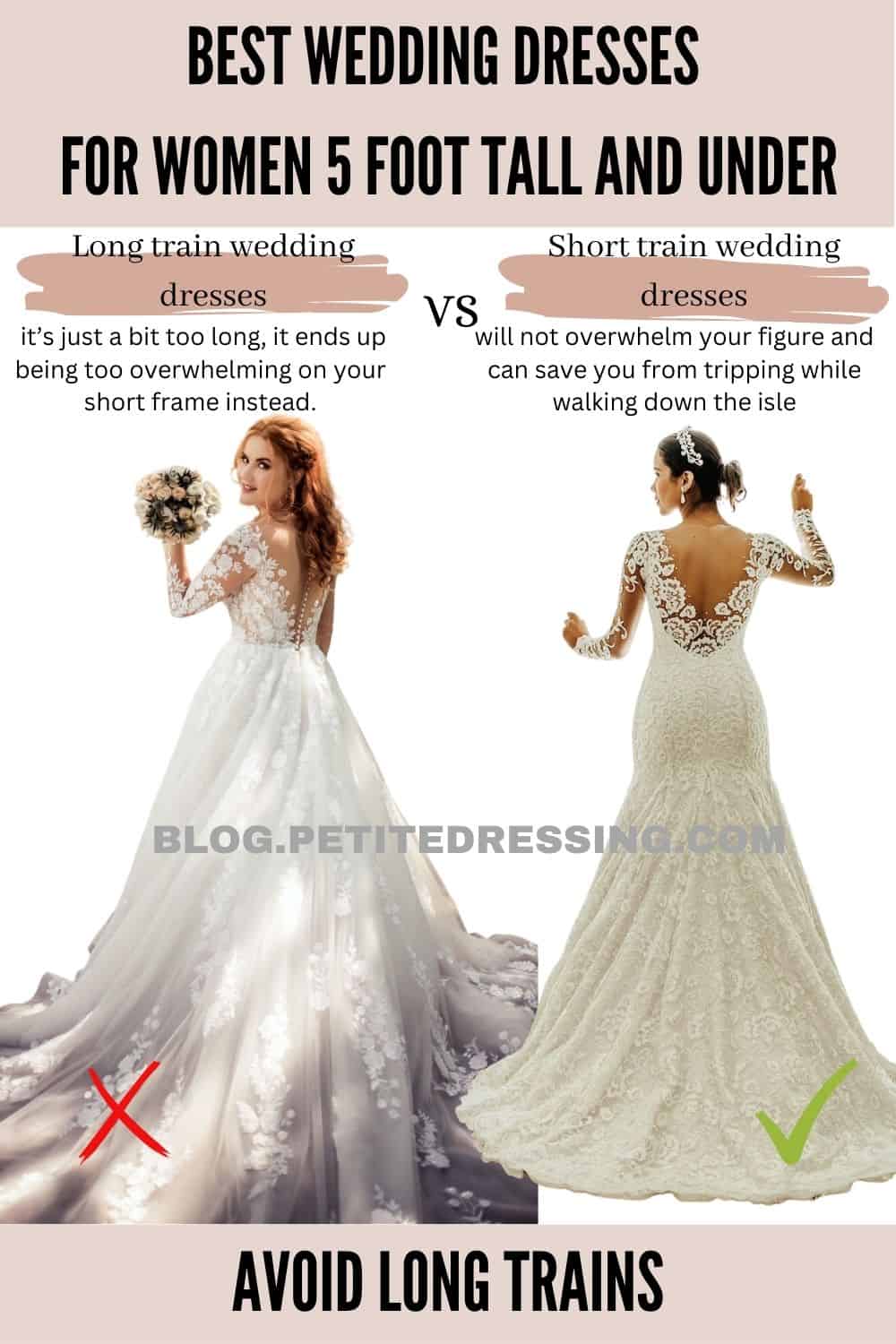 Wedding Dress Guide for Women 5 foot tall and under