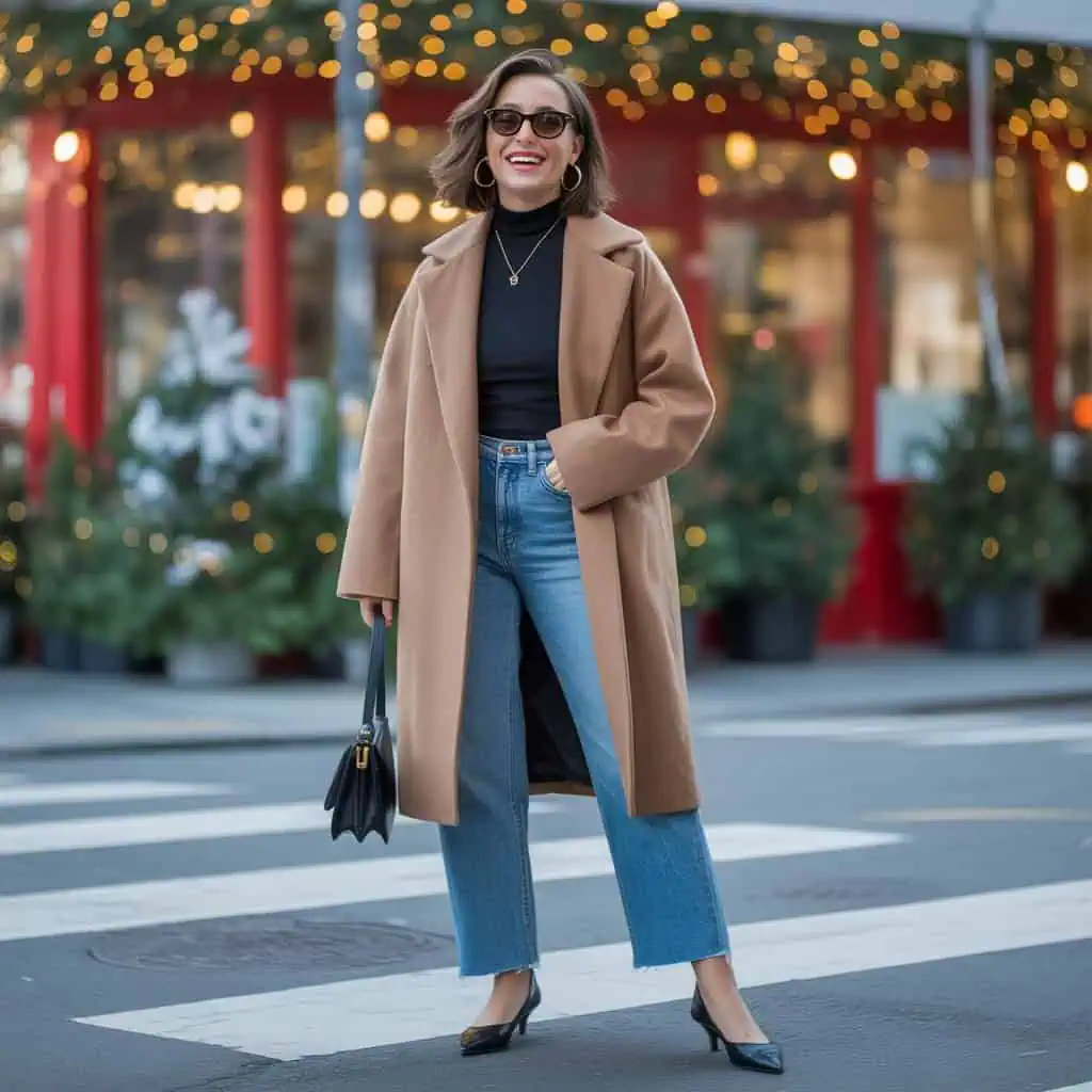 What to Wear With Straight-Leg Jeans When It’s Freezing - Petite Dressing
